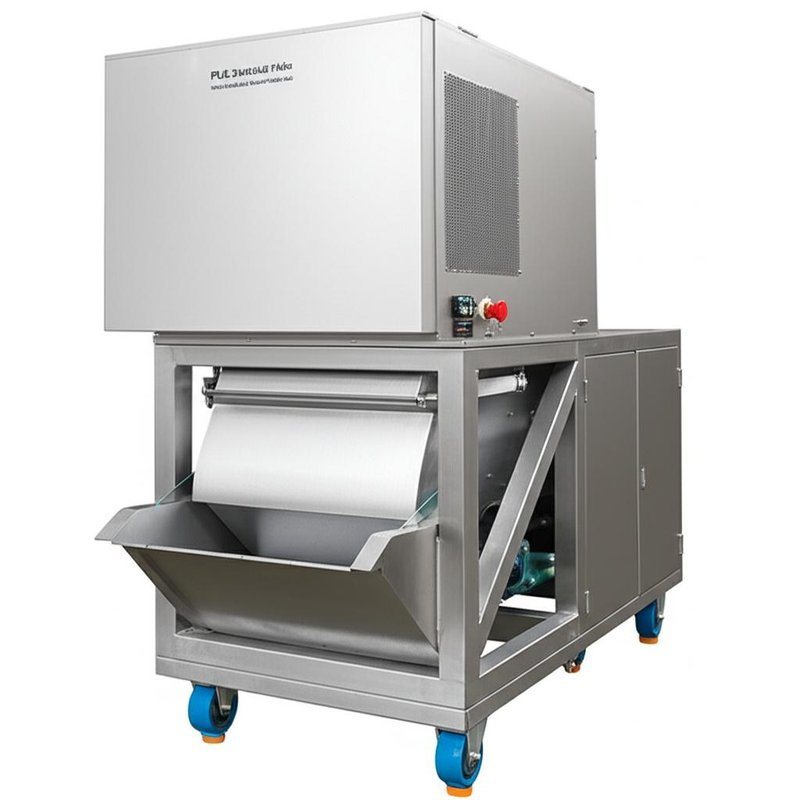 PLC Controlled Freshwater Flake Ice Machine 2.2-4.5KW with 1.5-2.5mm ...